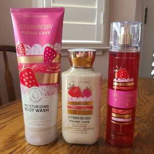 Bath & Body Works | Bath & Body | Nwt Bath Body Works Strawberry Pound ...